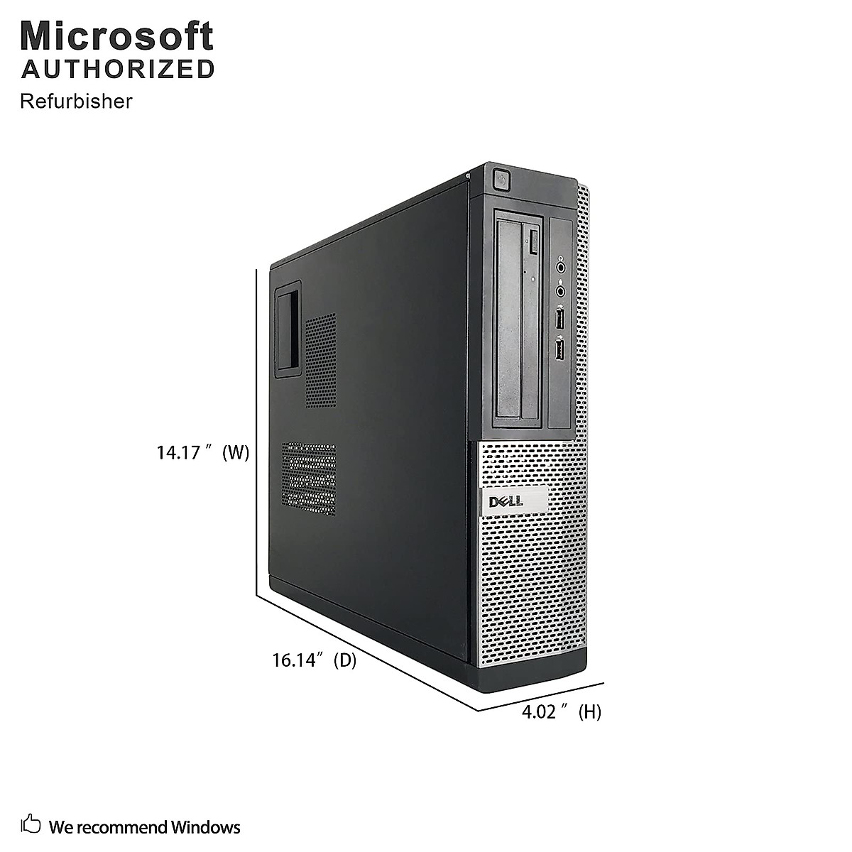 DELL Optiplex 3010 Desktop PC - Intel Core i3-3220 3.1GHz 8GB 250GB DVD Windows 10 Professional (Renewed)']