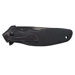 CRKT Shenanigan Black with Veff Serrations Everyday Carry, Serrated Edge Blade, Veff Serrations, Liner Lock, Glass Reinforced Nylon Handle, Pocket Clip K800KKP