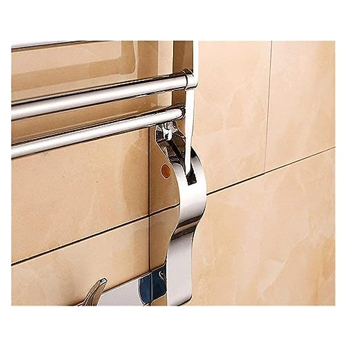 TOWEL BAR RACK Towel Rack Bathroom Stainless Steel Bath Towel Rod with Hook,Wall Mounted Swing Towel Bar - Bathroom Kitchen Swivel Towel Rack Hanger Holder Organizer,Folding Space Saver Towel Rail Tow