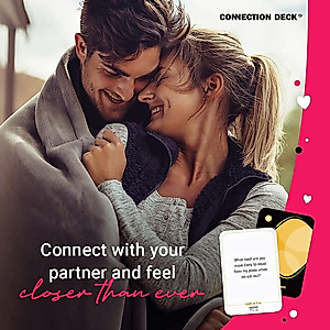 Connection Deck Card Game for Couples - Connecting and Revealing Questions to Ignite A Deeper Relationship - Perfect for Anniversary, Date Night & More (100 Cards)
