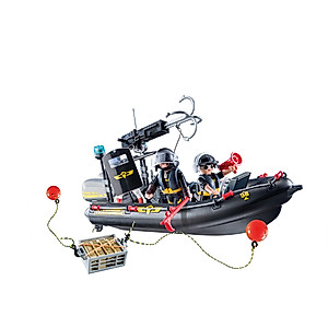 Playmobil Tactical Unit Boat, Multicolor
