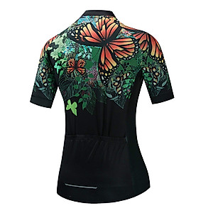Cycling Jersey Women, Bike Jersey Shirts Quick Dry Short Sleeve Ladies Bicycle Tops