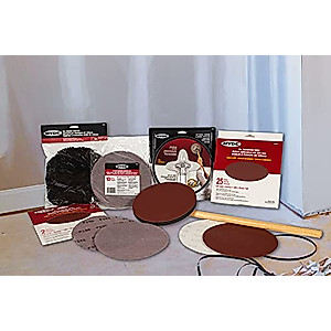 Hyde Round Abrasive Sanding Disc, 9" 120 Grit, 25 Pack fits Hyde Radial Sander
