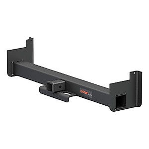 CURT 15927 Class 5 Weld-On Hitch, 2-Inch Receiver, Up to 16,000 lbs, 44-in Frames, 9" Drop , Black