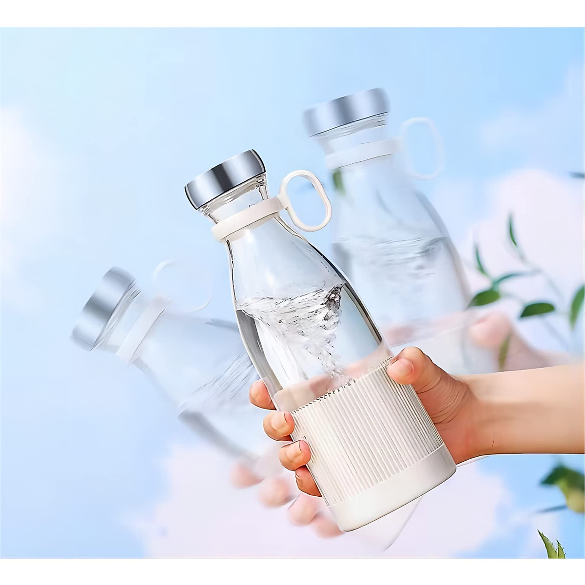 blender portable,fresh juice blender,personal blender (350ml, Deluxe Edition (pink))