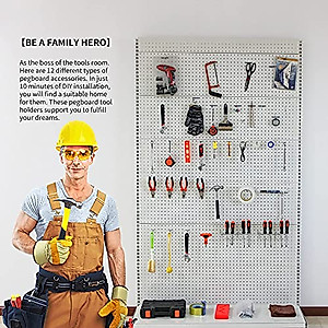 FALPRO 170PCS Pegboard Hooks Assorted | Peg Board Hooks for Hanging Tools - Ideal for Pegboard Organizer