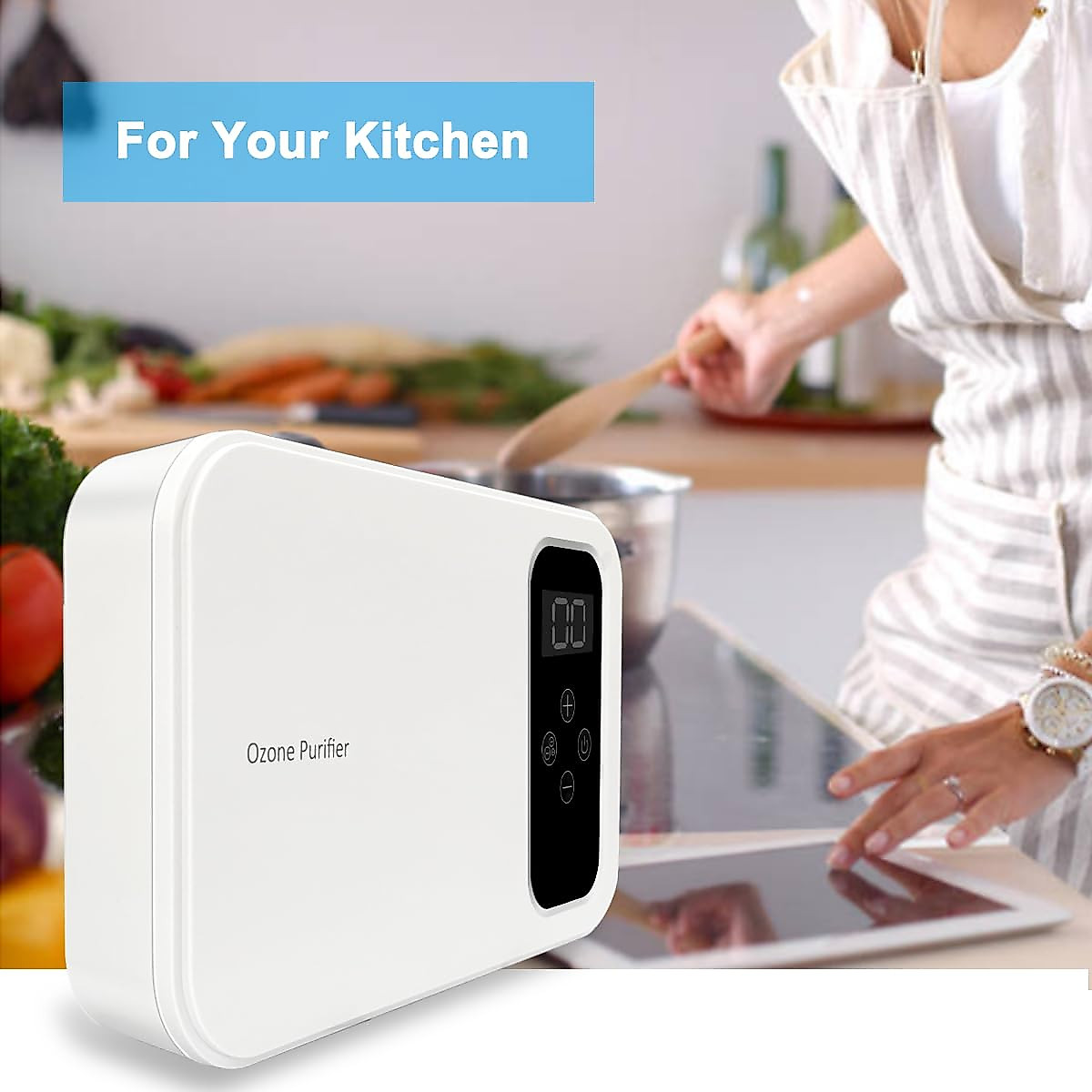 WSTA Portable Ozone Machine Generator,800mg/h Multipurpose Ozone Machine for Air,Water,Food,Home,Office,Hunting (White)