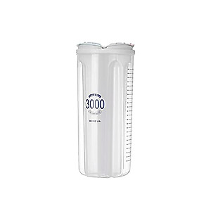 XBWEI Kitchen Food Storage Cereal Dispenser Rotating Dry Food Rice Container Storage Case Flour Grain Storage Bottle (Color : D, Size : 2000 ml)
