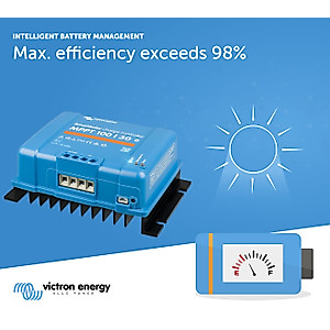 Victron Energy SmartSolar MPPT 100V 30 amp 12/24-Volt Solar Charge Controller (Bluetooth)
