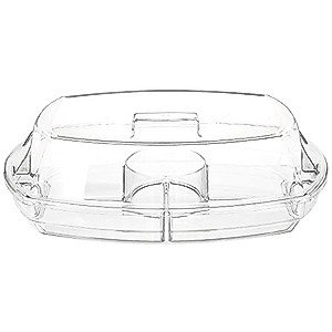 Prodyne SB-5 Flip-Lid Appetizers On Ice, 15", Clear
