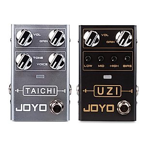 JOYO R-02 Tai Chi Overdrive Bundle with R-03 Distortion Effect Pedals for Electric Guitar Most Frequently Combination Budget