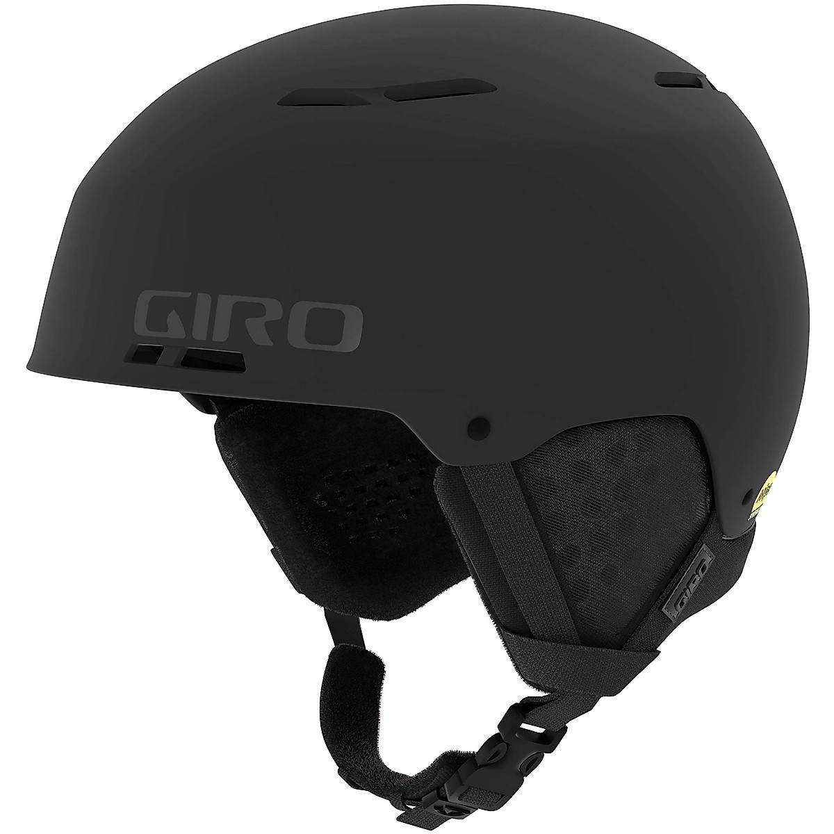Giro Emerge Spherical Ski Helmet - Snowboard Helmet for Men, Women & Youth - Matte Black - Size M (55.5-59cm)