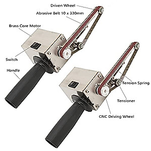 LiebeWH Belt Sander Electric Belt Polisher Adjustable Grinder Polishing Machine AC 110‑240V for Grinding and Polishing Wood Acrylic(US Plug 795 (150W))