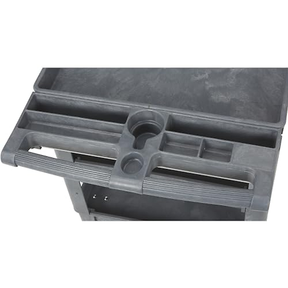 Ironton 500-Lb. Capacity 3 Tray Utility Cart, Maintenance-Free Structural Foam Construction Cargo Pushcart, Scratch Resistant, Easy to Clean Service Cart, 46 3/5in.W x 25 2/5in.D x 32 7/10in.H