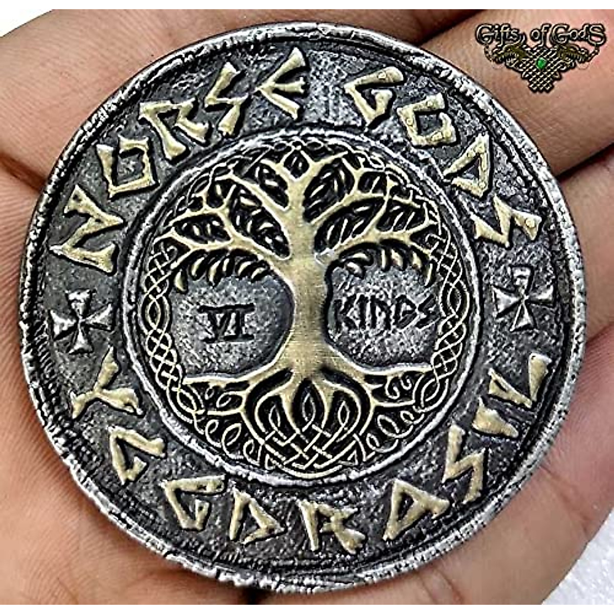 Hel Norse God of The Underworld Ancient Coin
