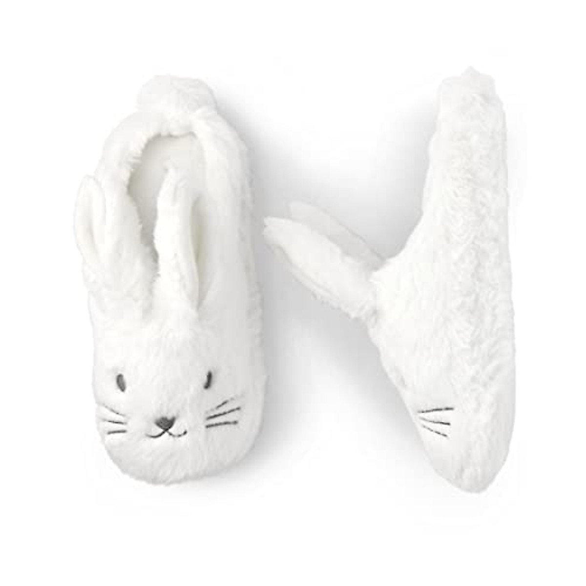 The Children's Place Slipper, White Bunny, 12 US Unisex Big Kid