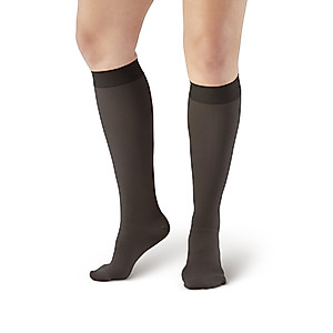 Ames Walker AW Style 200 Medical Support Closed Toe 20-30 mmHg Firm Compression Knee High Stockings Beige Medium Wide