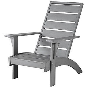 Riverbay Furniture Outdoor Chair with Cushion in Gray