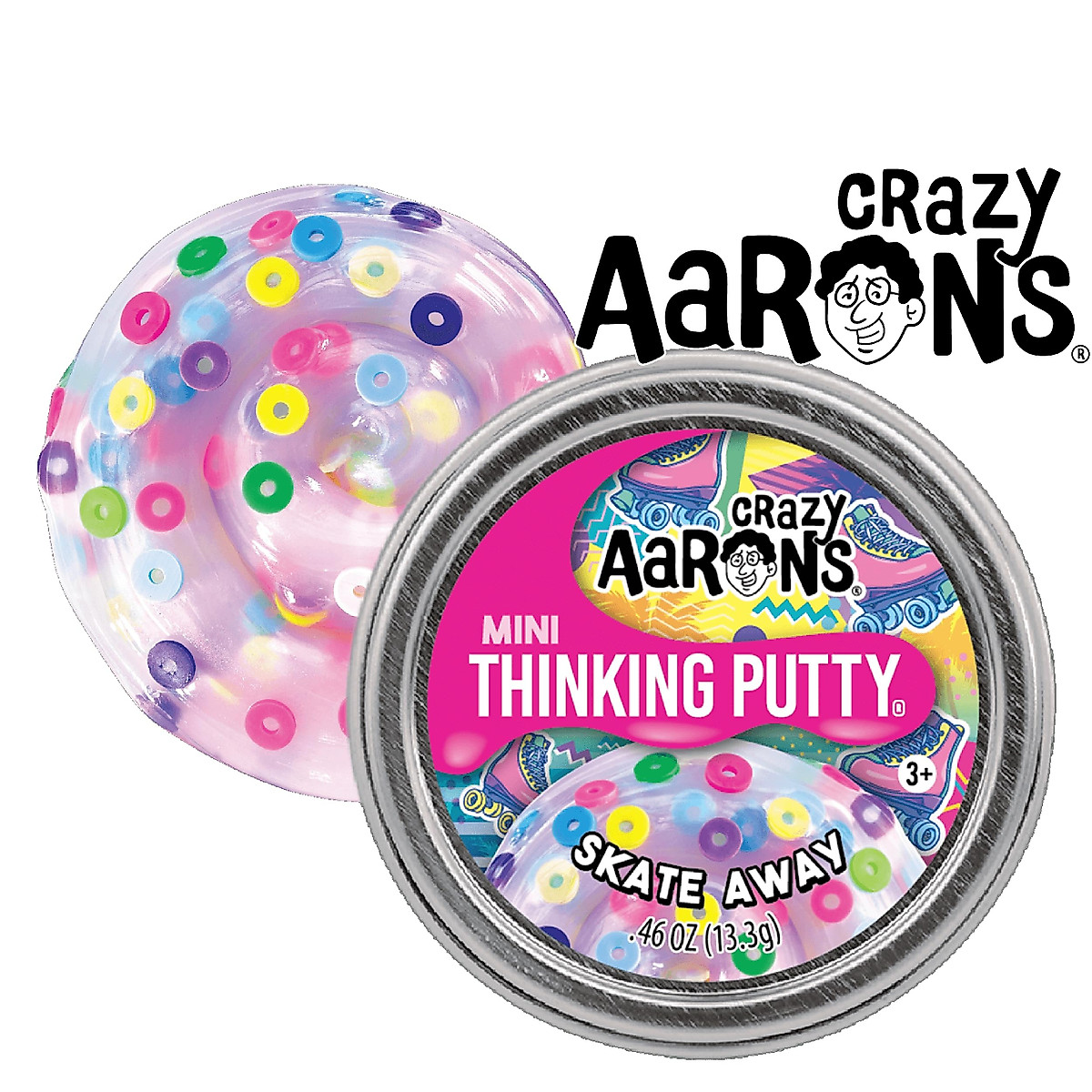 Crazy Aaron's Putty Mini Tins Daydream, Skate Away, Fairy Sprinkles & Love is in The Air Gift Set Bundle - 4 Pack (13.3g each)