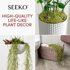 SEEKO Succulents Extra Large Spanish Moss (6pck, 6oz, 33" Long) - Fake Moss for Crafts