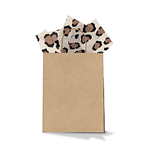 Leopard Print Printed Tissue Paper - Decorative Tissue for Decoupage - Wild Tissue Paper | 24 Sheets 20" x "30"