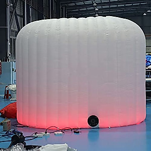 Color Inflatable LED Photography Wedding Photo Studio Snail Inflatable Photo Booth, Inflatable Tent, Indoor Outdoor LED Light Inflatable Photo Booth