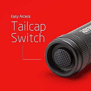 Eveready LED Tactical Flashlight, Durable Handheld Flashlight for Emergencies and Camping Gear, Water Resistant EDC Flashlight, Pack of 1