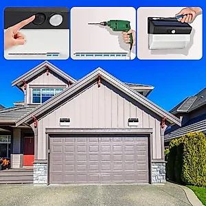 ZHUANYIYI 2 Pieces, Solar Wall Lights, Outdoor Courtyard Wall Landscape Lighting, Home Garden Pavement Waterproof Decorative Lights