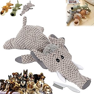 EZGHAR Durabite for Heavy Chewers, Durabrite Dog Toys, Durabrite Dog Toys for Heavy Chewers, Squeaky Dog Toys for Heavy Chewers, Designed for Heavy Chewers, Dog Toy Heavy Chewers (Elephant)