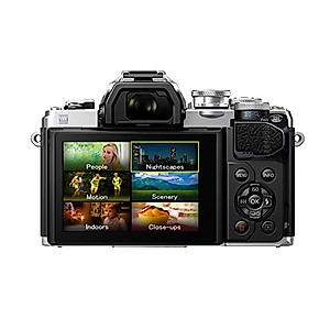 Olympus OM-D E-M10 Mark III Camera Body (Silver), Wi-Fi Enabled, 4K Video