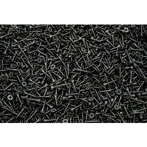 (2500) Phillips Bugle Head 6 x 3/4 Coarse Drywall Wood Screw - Plain Black