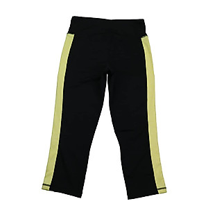 Ideology Colorblocked Cropped Leggings, Small (Noir English Yellow)