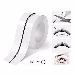 MAEXUS Self Adhesive Lash Strips for Fake Eyelashes, Black Eyelash Glue Strip, Essential for Wearing Fake Eyelashes, No Eyelash Glue, for Fake Eyelash Strip, 1 Meter