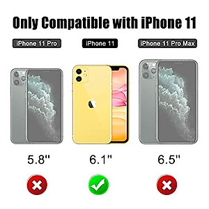 Beasyjoy iPhone 11 Case Waterproof Metal Case Heavy Duty Built-in Screen Full Body Protective Shockproof Dustproof Military Grade Rugged Defender Case Outdoor Case (Black)