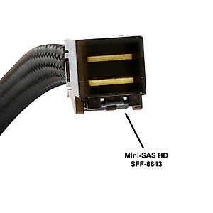 M.2 Mini-SAS HD to U.2 Cable (SFF-8643 to SFF-8639) Connector for U.2 PCIe-NVMe SSD U2 U.2 Kit Cable Included SI-ADA40121