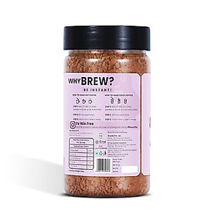 Bevzilla Instant Coffee Powder (French Vanilla Flavour) - 75 Grams | Premium Arabica Beans | Hot & Cold Coffee | Makes 40 Cups | Strong Coffee | Flavoured Coffee| Glass Jar