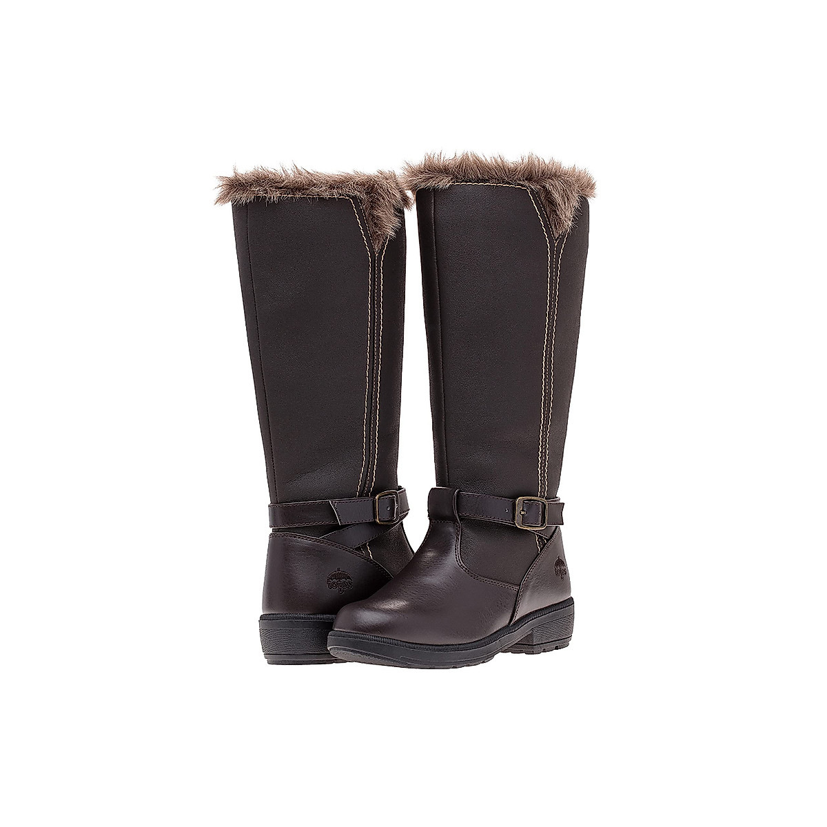 totes womens Boot, Esther Knee High Snow Boot Available in Medium and Wide Width Calf, Brown, 9 US
