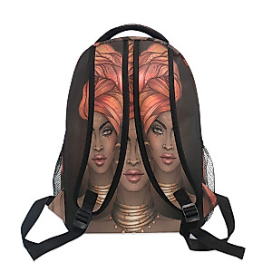 ALAZA African Lovely Girl Women Backpack Daypack College School Travel Shoulder Bag