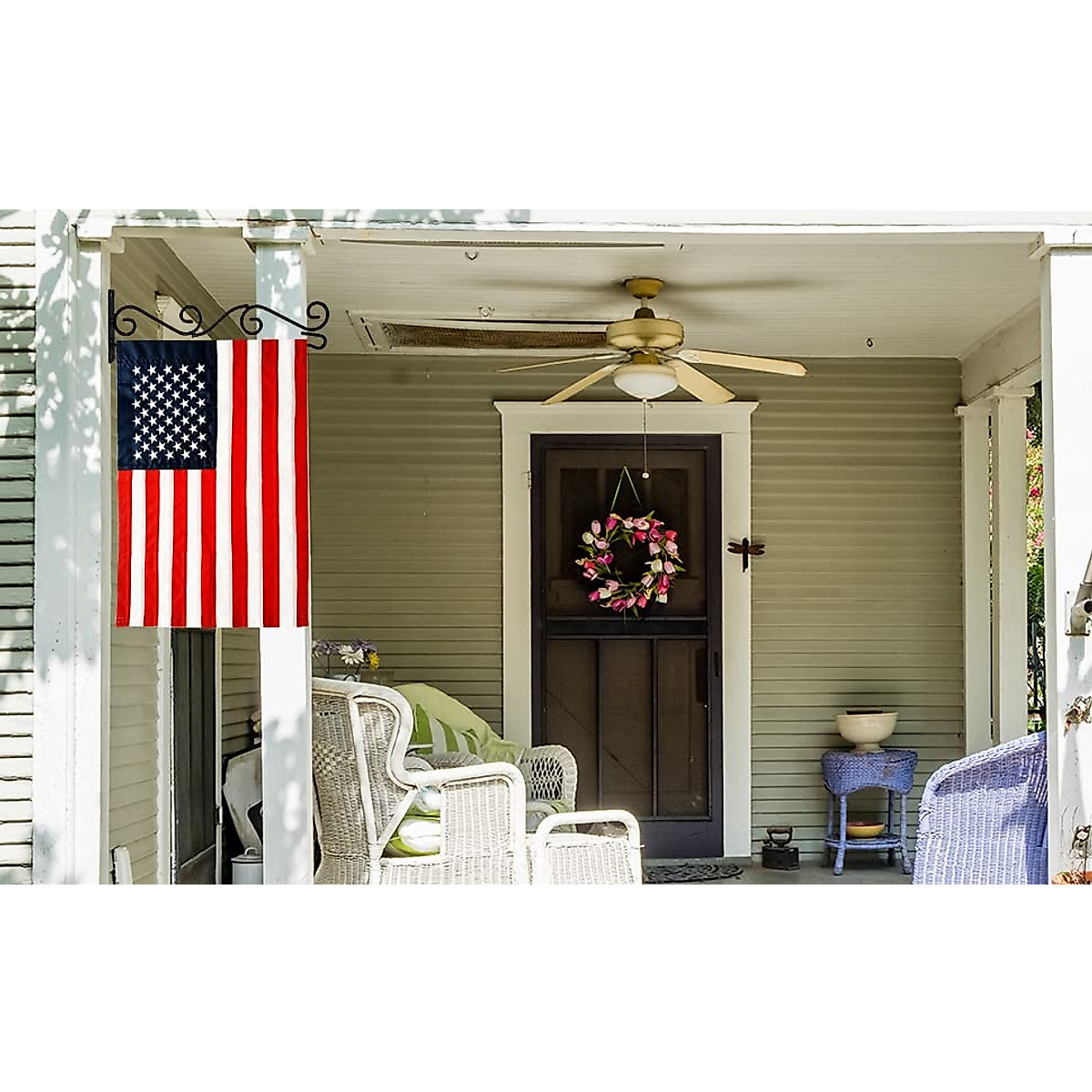 American Flag Garden Flag 12.5 x 18 Inch USA Garden Flag 4th of July flags American Flag Embroidered Stars and Sewn Stripes