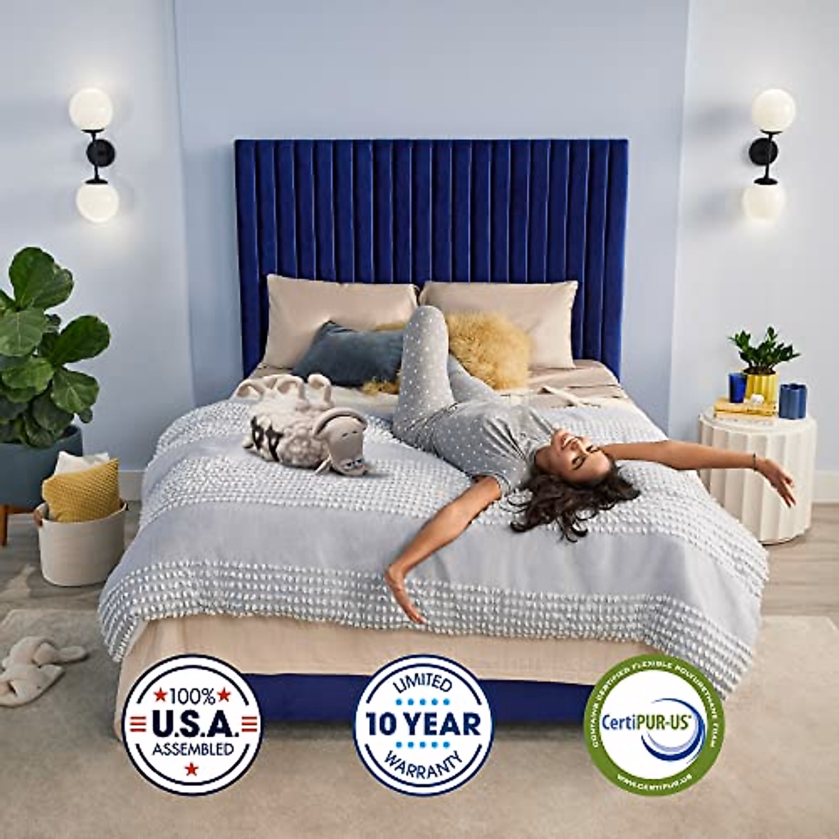 Serta - 13" Clarks Hill Elite Extra Firm Queen Mattress, Comfortable, Cooling, Supportive, CertiPur-US Certified