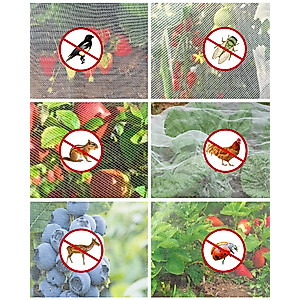 Garden Netting, Actgan Bird Netting for Garden 10x33FT Thicker Ultra Fine Mesh Garden Netting Barrier Greenhouse Row Netting Cover Protect Flower Fruits Vegetables from Birds Deer Squirrels