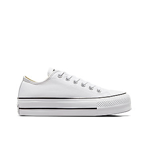 Converse Women's Chuck Taylor All Star Lift Sneakers, White/Black/White, 8 Medium US