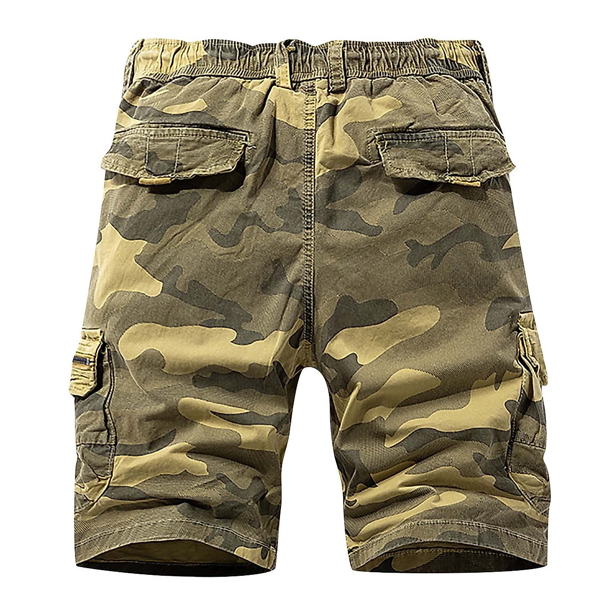 Mens Distressed Shorts Big and Tall Cargo Shorts for Men 2023 Casual Drawstring Elastic Waist Tooling Shorts 7" Inseam Waistband Shorts White Linen Shorts Men 7 Inch Inseam Khaki 2X