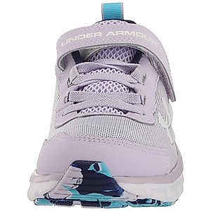 Under Armour Girls' Pre-School Assert 9 Alternate Closure, (502) Nebula Purple/Sonar Blue/White, 2, US