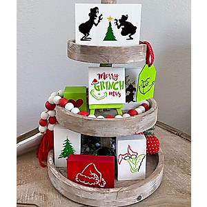 GYGOT 24PCS Small Christmas Stencils for Painting,3x3Inch Reusable Christmas Stencils for Making Christmas Ornaments/Wood Slice/Holiday Cards