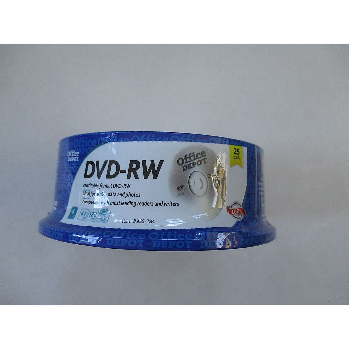 Office Depot DVD-RW 4X 4.7GB 25 Pack Media Spindle