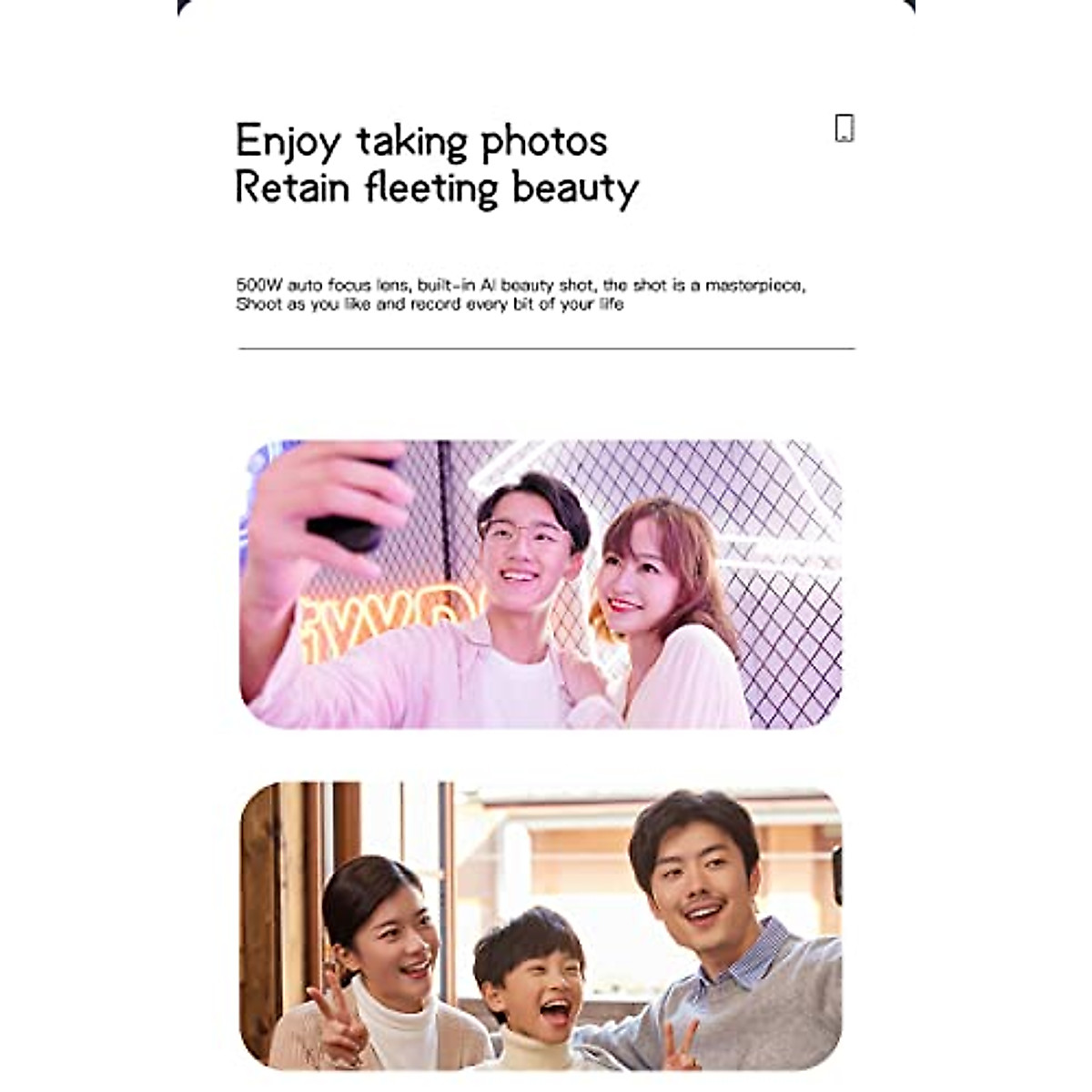 Sudroid Unlocked Mini Smartphone, 2.5 Inch Mini Phone The World's Smallest Cell Phone 3G Network Premium Child Phone Quad Core Small Phone (Black)