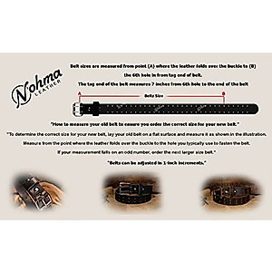 Men’s Classic Leather Belt, Double Prong Retro Style, Antique Brass Buckle, 1 ½” Width, Amish handmade in the USA (Vintage Brown, 34")