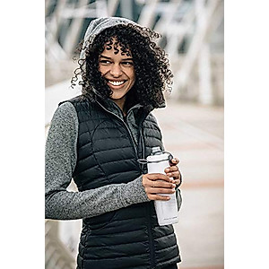 CamelBak Peak Fitness Chill Insulated Gym Water Bottle - Squeeze Bottle - 17oz, White/Silver