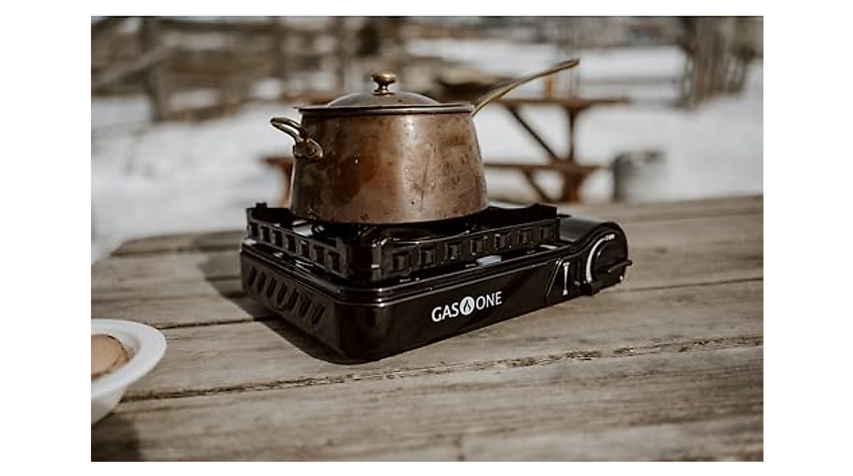Gas One Dual Fuel Portable Stove - 15,000 BTU Camping & Emergency Use